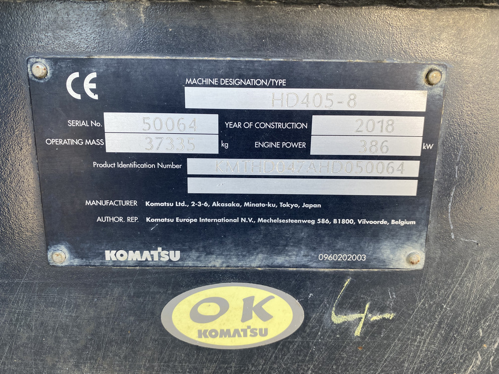 KOMATSU HD 405-8 von Schlüter Baumaschinen